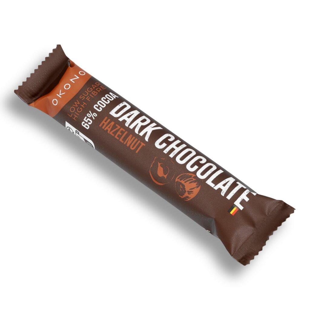 Dark Chocolate Hazelnut Bar (35g) - OKONO